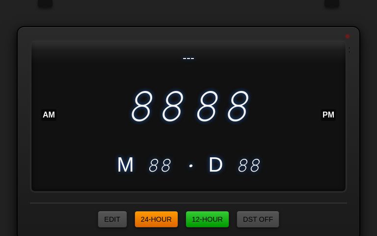 Digital Custom Clok Display ― Perchance Generator