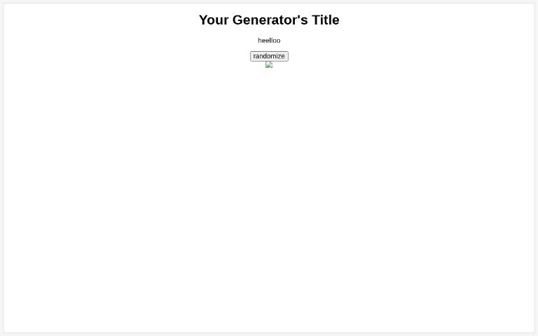 Minimal ― Perchance Generator