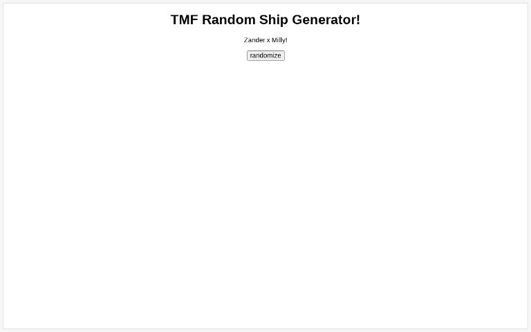 TMF Random Ship Generator!