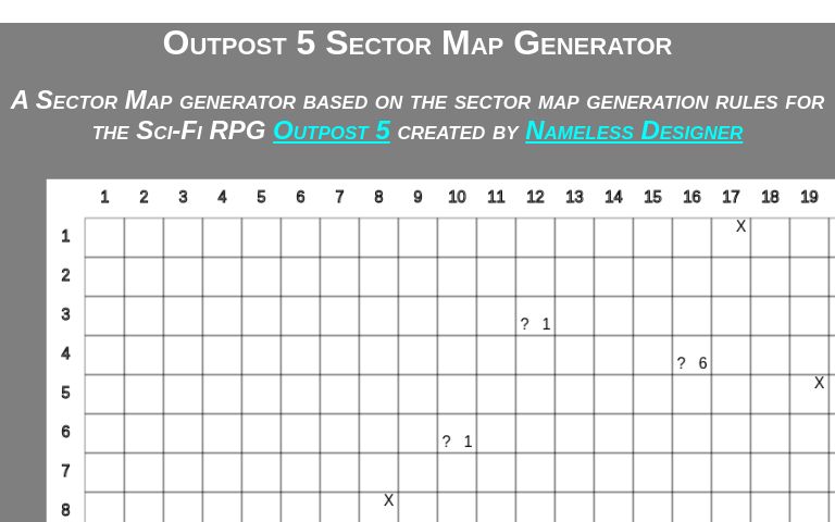Outpost 5 Sector Map Generator
