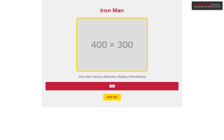 Iron Man ― Perchance Generator