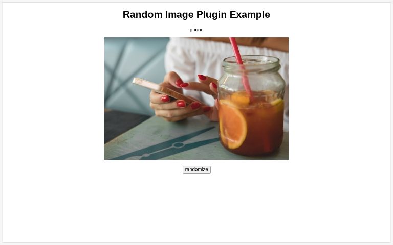 Random Image Plugin Example