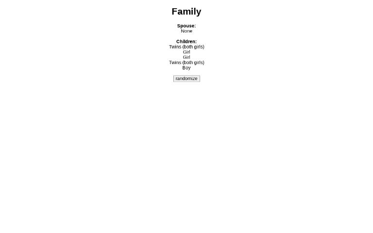 Family ― Perchance Generator