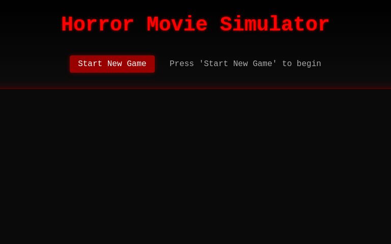 Horror Movie Simulator ― Perchance Generator