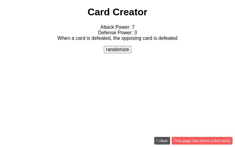 Card Creator ― Perchance Generator