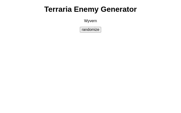 Terraria Enemy Generator