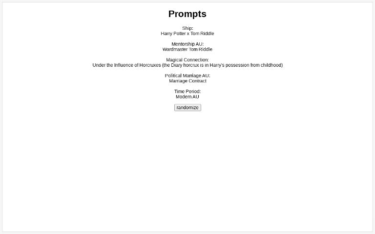 Prompts ― Perchance Generator