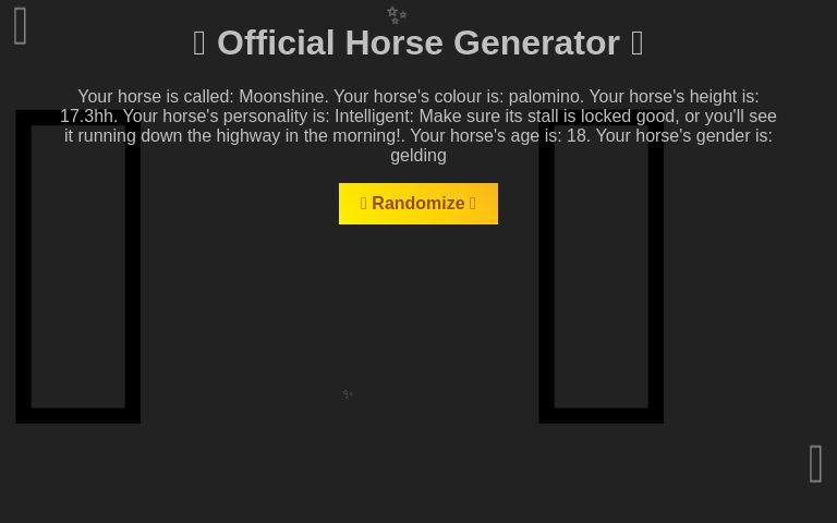 Official Horse Generator