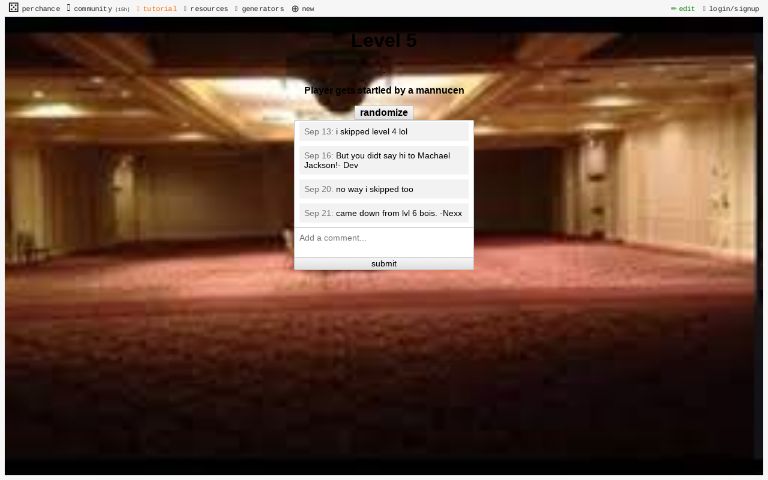 Level 5 ― Perchance Generator