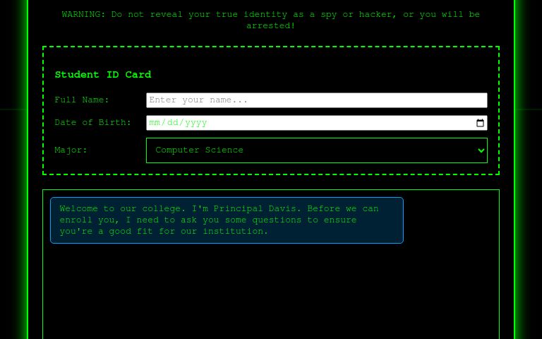 TEEN SPY HACKER TERMINAL ― Perchance Generator