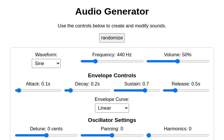 Audio Generator