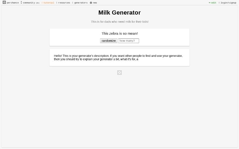 Milk Generator