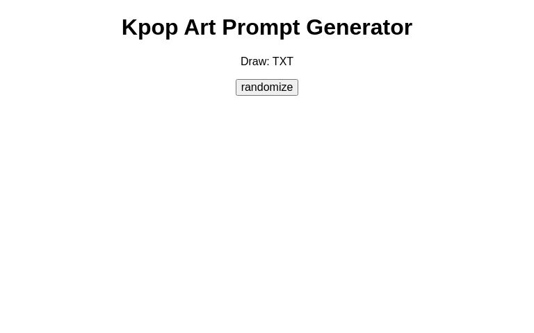 Kpop Art Prompt Generator