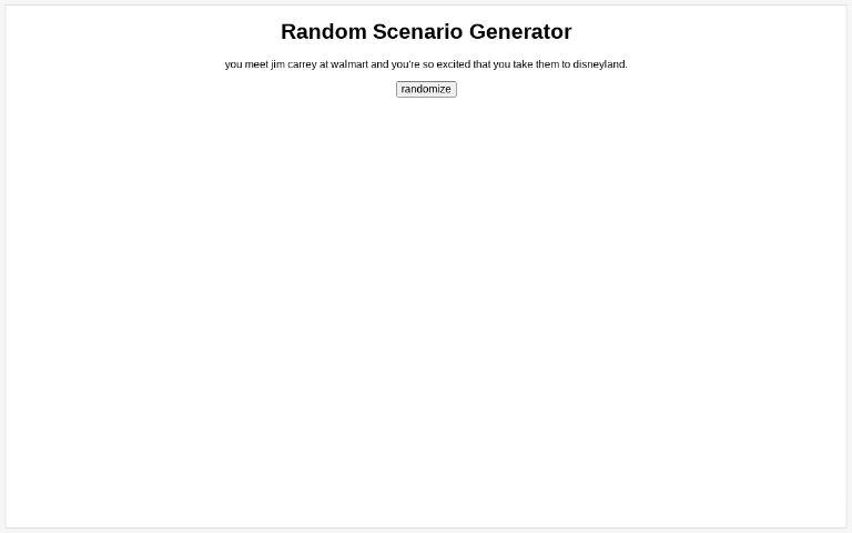 Random Scenario Generator