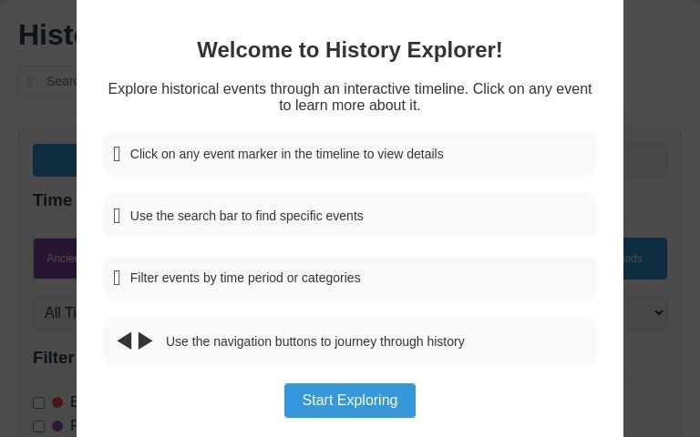 History Explorer Study App ― Perchance Generator
