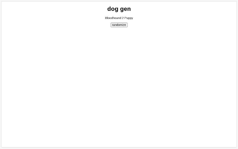 dog gen ― Perchance Generator