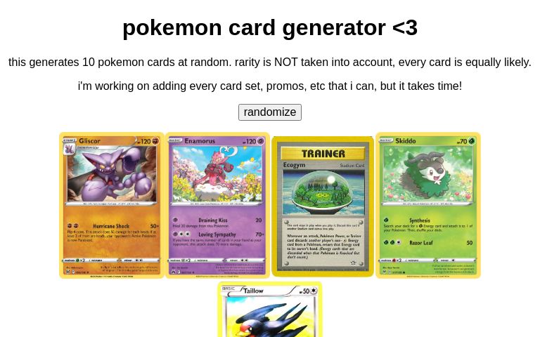 pokemon card generator