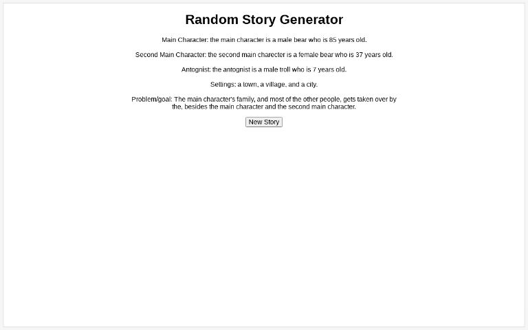 Random Story Generator