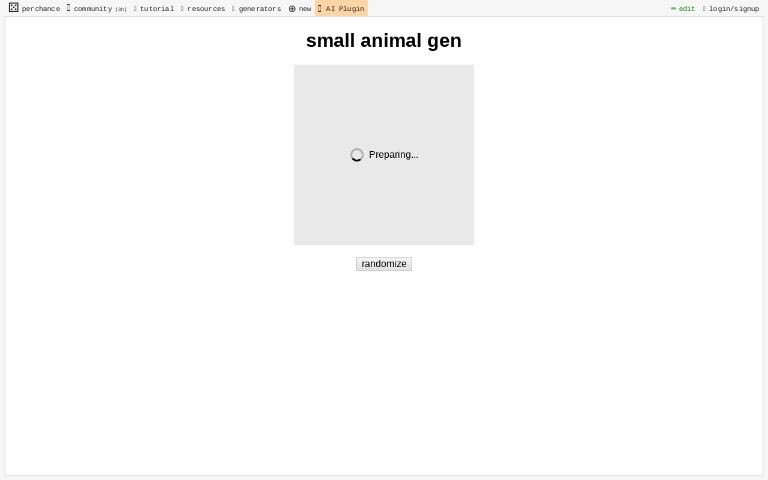 small animal gen ― Perchance Generator