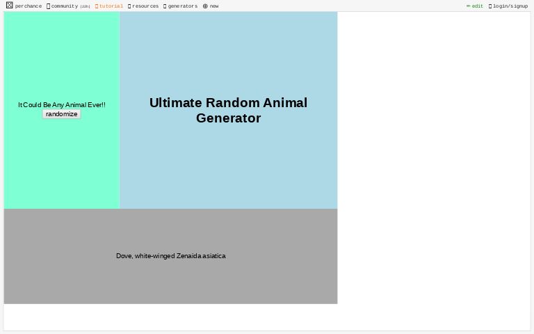 Ultimate Random Animal Generator