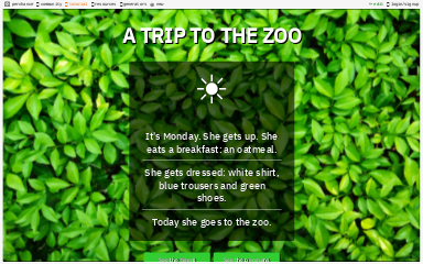 A TRIP TO THE ZOO ― Perchance Generator