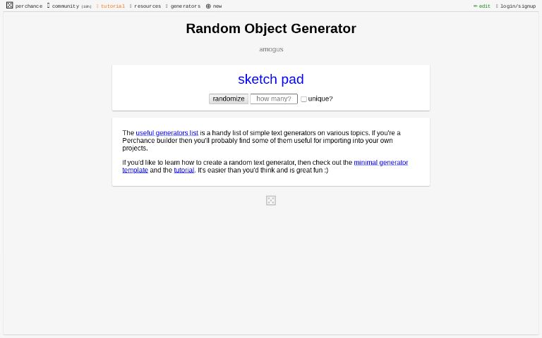 Random Object Generator