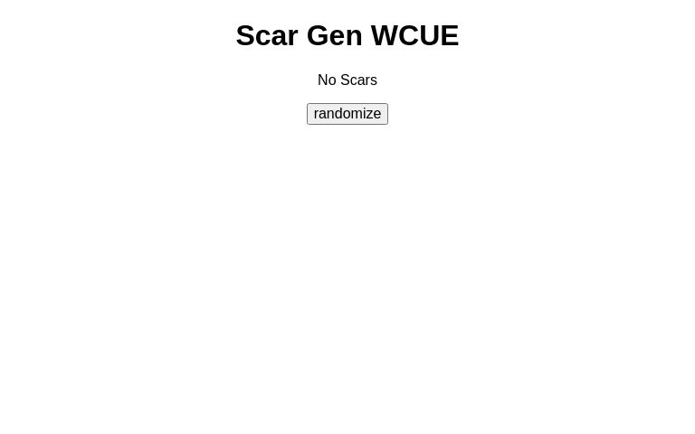 Scar Gen WCUE