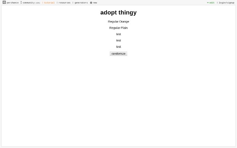 adopt thingy ― Perchance Generator