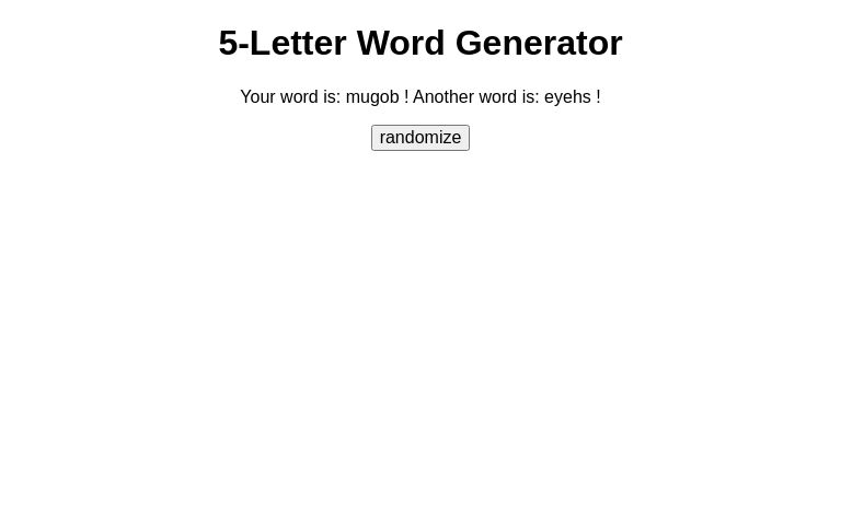 5-Letter Word Generator