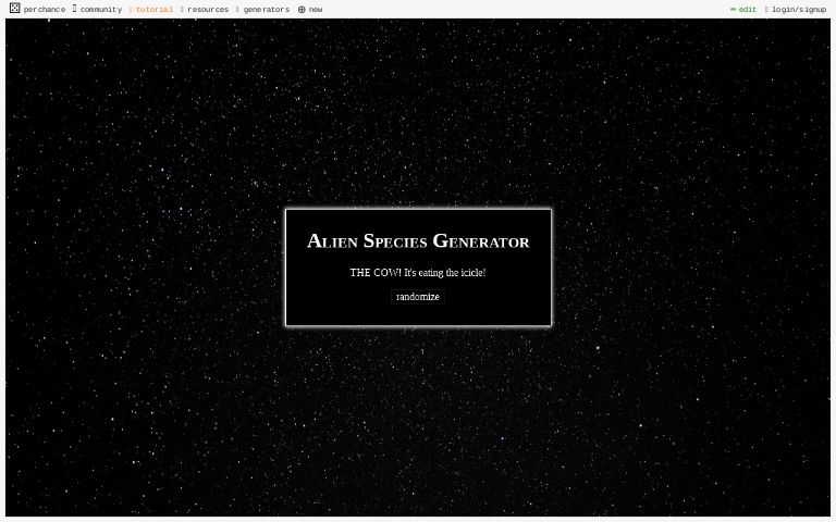 Alien Species Generator