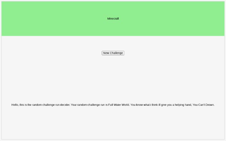 Minecraft ― Perchance Generator