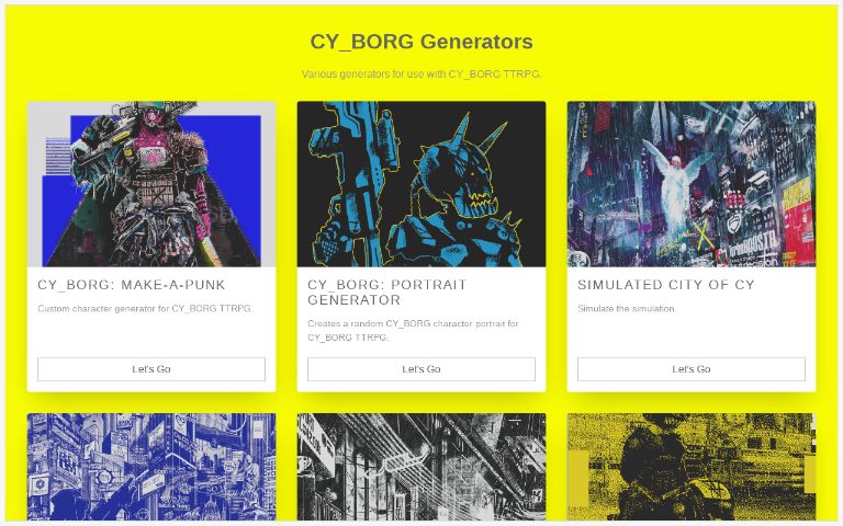 CY_BORG Generators