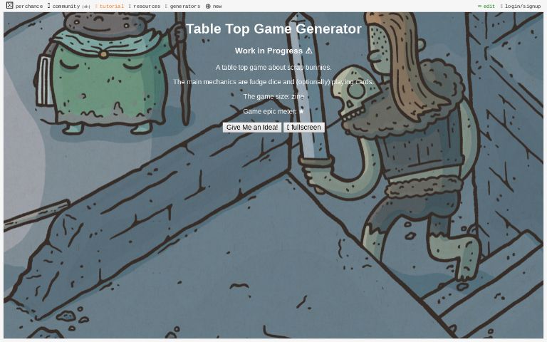 Table Top Game Generator