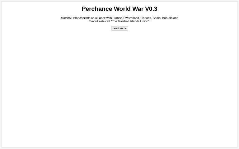 Perchance World War V0.3 ― Perchance Generator