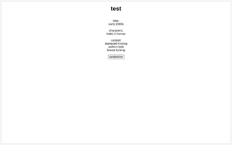 test ― Perchance Generator