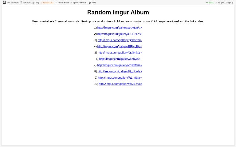 Random Imgur Album ― Perchance Generator