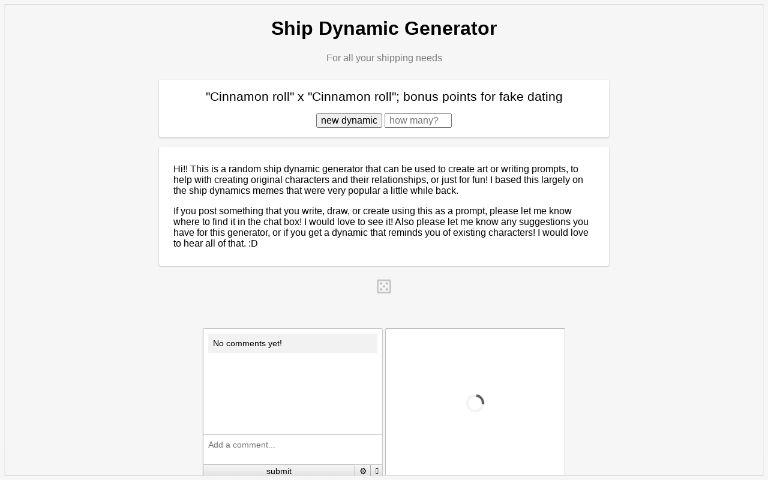 Ship Dynamic Generator