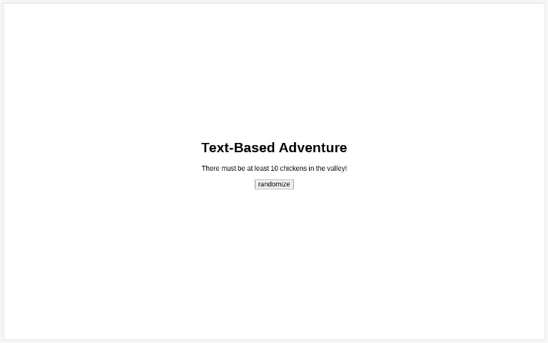 Text-Based Adventure ― Perchance Generator