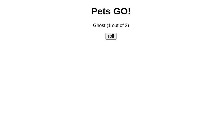 Pets GO! ― Perchance Generator