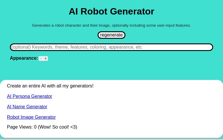 AI Robot Generator