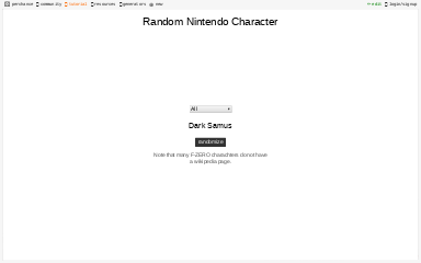 Random Nintendo Character ― Perchance Generator