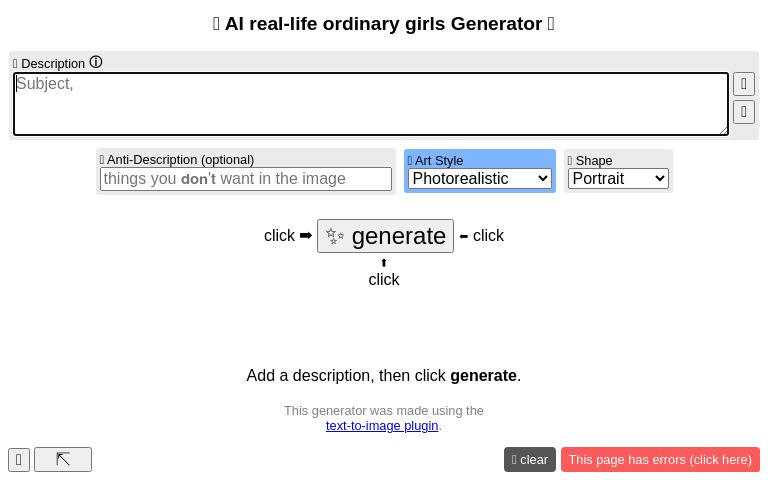 AI real-life ordinary girls Generator (free, no sign-up, no limits)