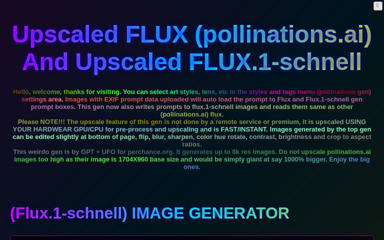 Multi-Flux Upscaled Image Generator