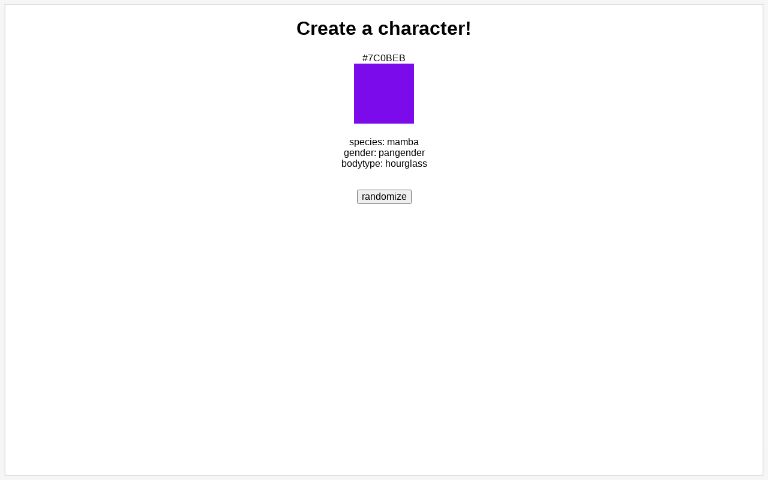 Random Color and Hex Code ― Perchance Generator