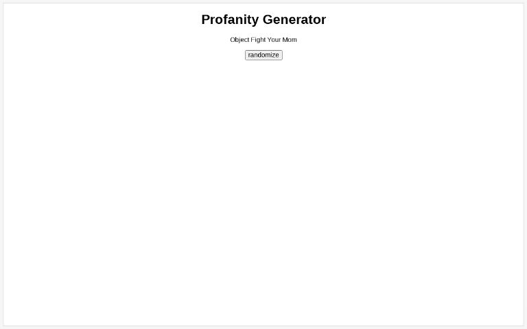 Profanity Generator