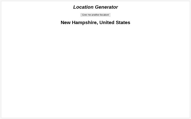 Location Generator
