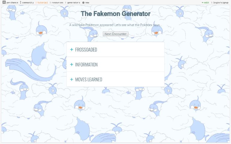 The Fakemon Generator