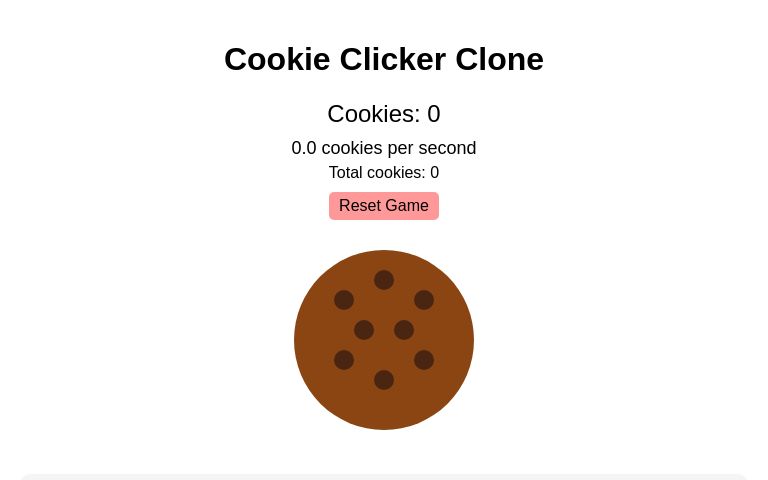 Cookie Clicker Clone ― Perchance Generator