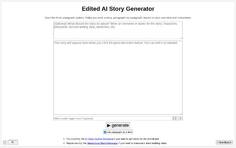 AI Story Maker ― Perchance Generator