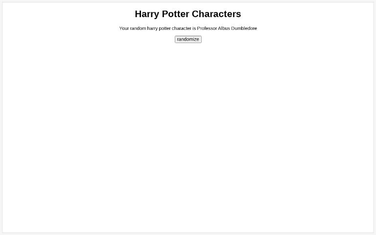 Harry Potter Characters ― Perchance Generator